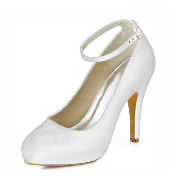 Women's Satin Stiletto Heel Closed Toe Pumps (047115968) - JJ's House
